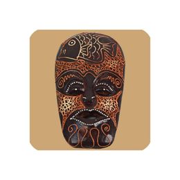 SIMANDRA Wanddekoobjekt Afrikanisch Holzmaske bemalt oder geschnitzt 20 cm