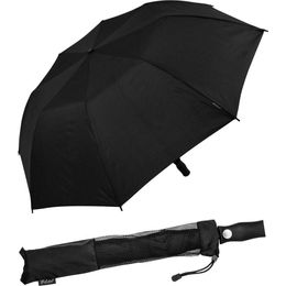 Impliva Taschenregenschirm Falcone® XXL 120 cm Trekking-Schirm Auf-Automatik