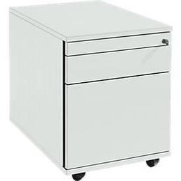 Schäfer Shop Schäfer Shop Select Rollcontainer 126, Utensilien- & HR-Auszug, Schubladen, abschließbar, Spanplatte, B 428 x T 600 x H 540 mm, lichtgrau