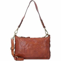 Campomaggi Schultertasche Leder 25 cm cognac