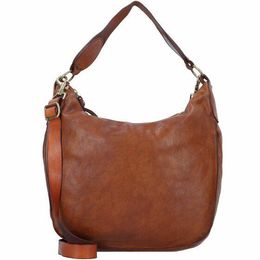 Campomaggi Schultertasche Leder 35 cm cognac