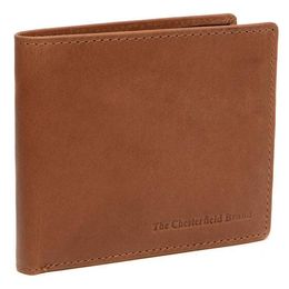 The Chesterfield Brand Wax Pull Up Geldbörse RFID Schutz Leder 11 cm cognac