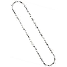 Jobo Kette ohne Anhänger, Königskette 925 Silber 3,9 mm 55 cm, silberfarben