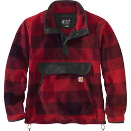 Carhartt Relaxed Fit Plaid, Fleece-Pullover