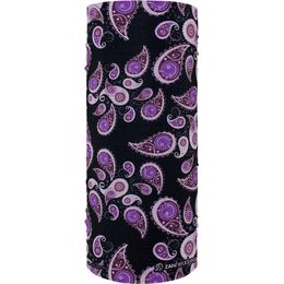 Zan Headgear Motley Tube Purple Paisley, Multifunktionstuch