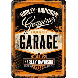Nostalgic Art Harley-Davidson Garage, Blechpostkarte