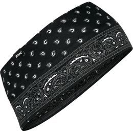 Zan Headgear SportFlex Black Paisley, Stirnband