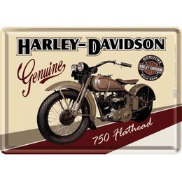 Nostalgic Art Harley-Davidson Flathead, Blechpostkarte