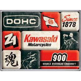 Nostalgic Art Kawasaki - Motorcycles Since 1878, Magnet-Set