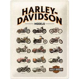 Nostalgic Art Harley-Davidson - Model Chart, Blechschild