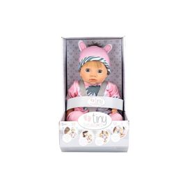 Tiny Treasures Blond haired Doll Zebra outfit