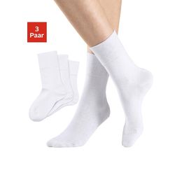 H.I.S. H.I.S Socken weiß Gr. 35-38 für Damen. Elastisch. Nachhaltig.
