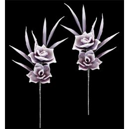 Kunstblume Softschaum-Rose, I.GE.A., Höhe 62 cm, Rosenzweig, lila