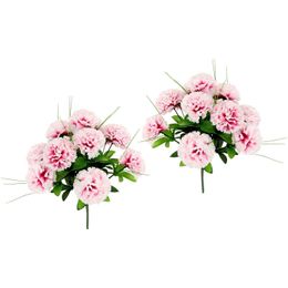I.GE.A. Blumenstrauß Nelken, Nelkenbusch, rosa|weiß