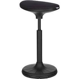 Schäfer Shop Schäfer Shop Genius Steh-/Sitzhilfe SSI PROLINE P 3-D, ergonomisch, patentierte Sohle, höhenverstellbar, B 380 x T 320 x H 570-790 mm, schwarz/schwarz