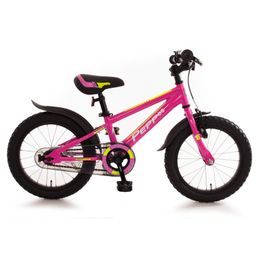 Bachtenkirch 16" Kinderfahrrad C-Modell "Pepp" pink/neon-gelb