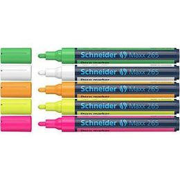 Schneider Maxx 265 Kreidemarker farbsortiert 2,0 - 3,0 mm, 5 St.