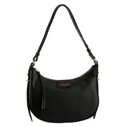 Lancaster Schultertasche Hobo bag Dune, mit goldfarbenen Details, schwarz