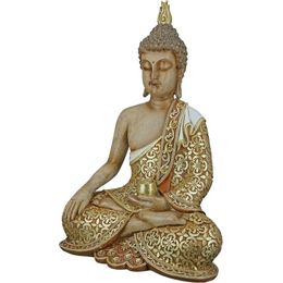 Gilde Buddhafigur Buddha Mangala (1 St), braun