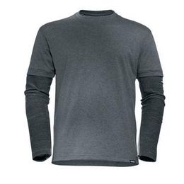 Uvex cut doubleflex T-shirt Langarm - Longsleeve anthrazit/melange dunkelgrau/melange S - 1726509
