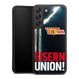 DeinDesign Handyhülle Fanartikel 1. FC Union Berlin Fußball Eisern Union Typo, Samsung Galaxy S22 Silikon Hülle Premium Case Handy Schutzhülle
