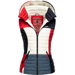 Navahoo Weste Damen Gr&ouml;&szlig;e XXL nachtblau / rot / schwarz / wei&szlig;