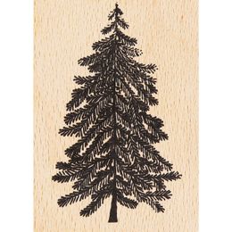 buttinette Holzstempel "Baum", 4 x 6,5 cm