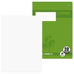 HOHENSTAUFEN Staufen® Schulheft Premium Lineatur 20 blanko DIN A4 ohne Rand, 16 Blatt