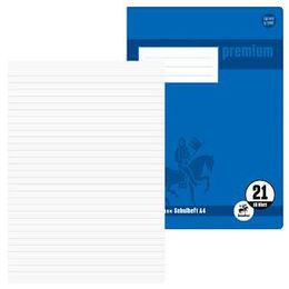 HOHENSTAUFEN Staufen® Schulheft Premium Lineatur 21 liniert DIN A4 ohne Rand, 16 Blatt