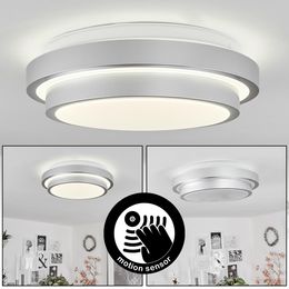 hofstein Subles Deckenpanel LED Silber, 1-flammig, Bewegungsmelder