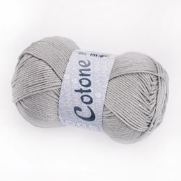 Cotone Uni von Lana Grossa, Hellgrau, aus Baumwolle