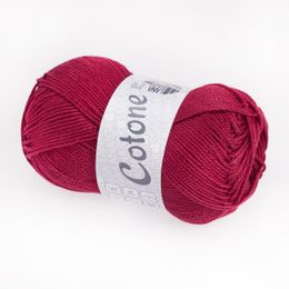 Cotone Uni von Lana Grossa, Weinrot, aus Baumwolle