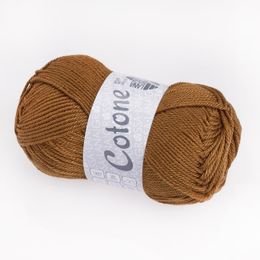 Cotone Uni von Lana Grossa, Braun, aus Baumwolle