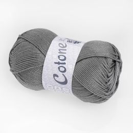 Cotone Uni von Lana Grossa, Dunkelgrau, aus Baumwolle