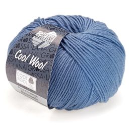 Cool Wool Merino von Lana Grossa, Graublau, aus Schurwolle