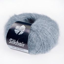 Silkhair von Lana Grossa, Graphitgrau, aus Mohair