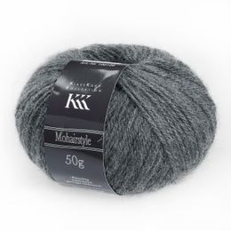 Mohairstyle von KKK, Grau, aus Polyacryl