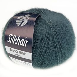 Silkhair von Lana Grossa, Graphitgrau, aus Mohair