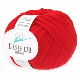 Linie 110 Timona von ONline, Rot, aus Schurwolle