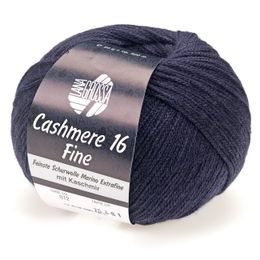 Cashmere 16 Fine von Lana Grossa, Nachtblau, aus Schurwolle