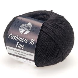 Cashmere 16 Fine von Lana Grossa, Schwarz, aus Schurwolle