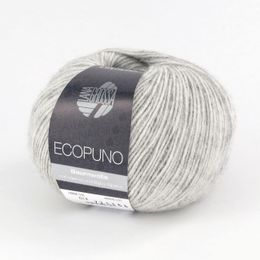 Ecopuno von Lana Grossa, Hellgrau, aus Baumwolle
