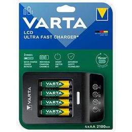 Varta LCD ULTRA FAST CHARGER+ Akku-Schnellladegerät inkl. Akkus