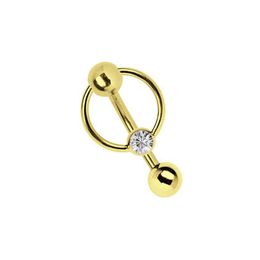 Adelia´s Adelia´s Intimpiercing Piercing Intimpiercing , Intimpiercing oder Bauchnabelpiercing Banane aus 316l Stahl, goldfarben