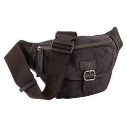 Camel Active Bauchtasche MOUNTAIN Belt bag, mit modischen Lederapplikationen, grau
