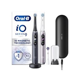 Oral-B Elektrische Zahnbürste iO9 Duo Pack Black & Rose - 2 handles