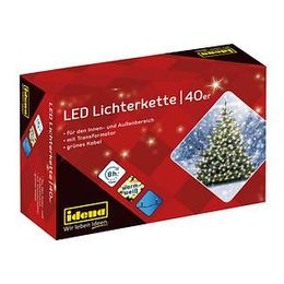 Idena 40er LED Lichterkette grün 11,9 m