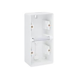 Niko-Servodan Splashproof double vertical surface-mounting box with two single flexible inputs for mounting two functions white