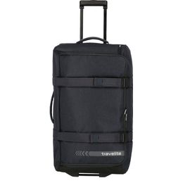 Travelite Reisetasche Kick Off L, 68 cm, Duffle Bag Reisegepäck Sporttasche Reisebag mit Trolleyfunktion, grau