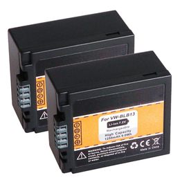 GOLDBATT 2x Akku für Panasonic DMW-BLB13 DMW-BLB13E DMC-G1 DMC-G1WEG-K G1WEG-A G1KEG-R BLB13 Kamera-Akku Ersatzakku 1250 mAh (7,2 V, 2 St)